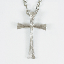 Flared Cross Pendant (Pewter) - LoveChristianBooks.com