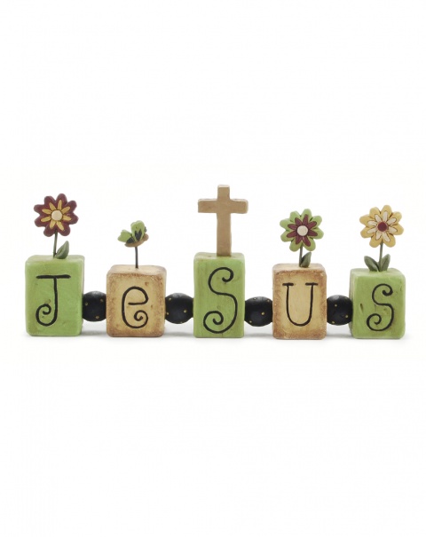 Jesus Block with Beads - LoveChristianBooks.com