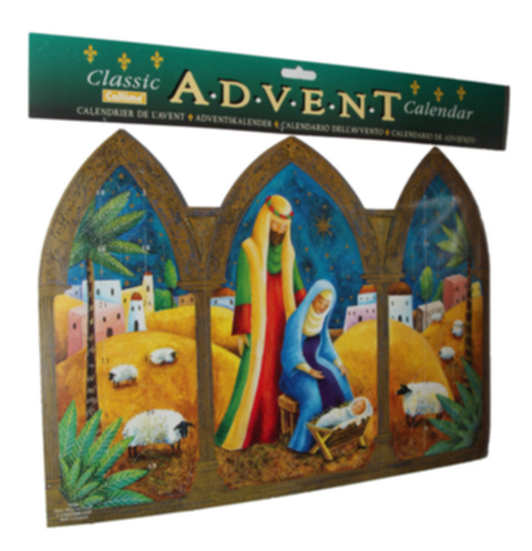 Jesus Mary and Joseph Classic Advent Calendar - LoveChristianBooks.com