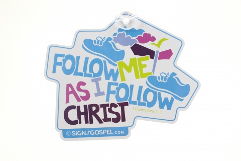 Follow Me - Car Sign - LoveChristianBooks.com