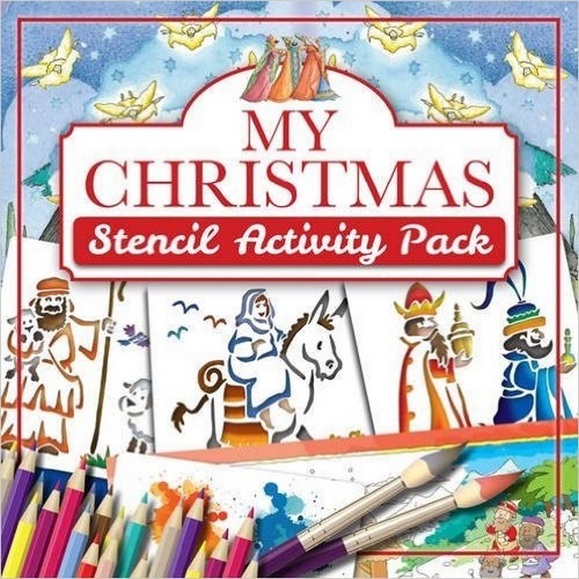 My Christmas Stencil Activity Pack - LoveChristianBooks.com