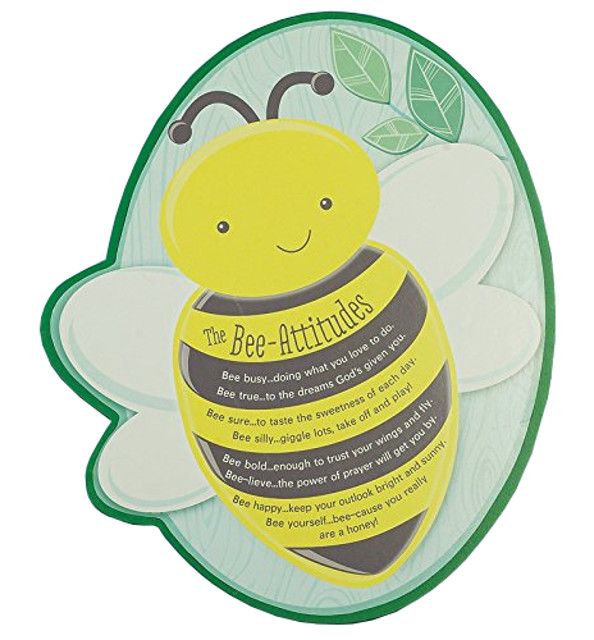 Bee-Attitudes Childrens Wall Plaque - LoveChristianBooks.com