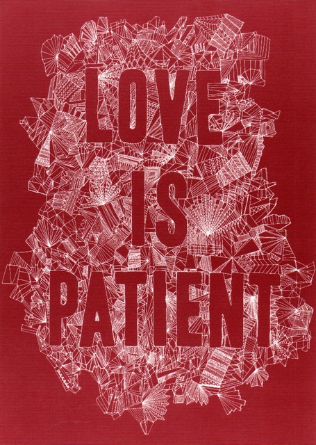 Love is Patient - Greeting Card (Red) - LoveChristianBooks.com