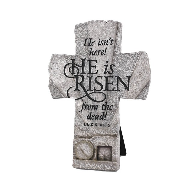 He is Risen - Wall Hanging Cross - LoveChristianBooks.com