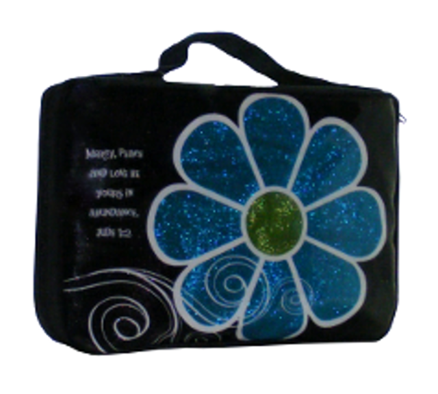 Mod Flower Sparkle Medium Bible Cover - LoveChristianBooks.com